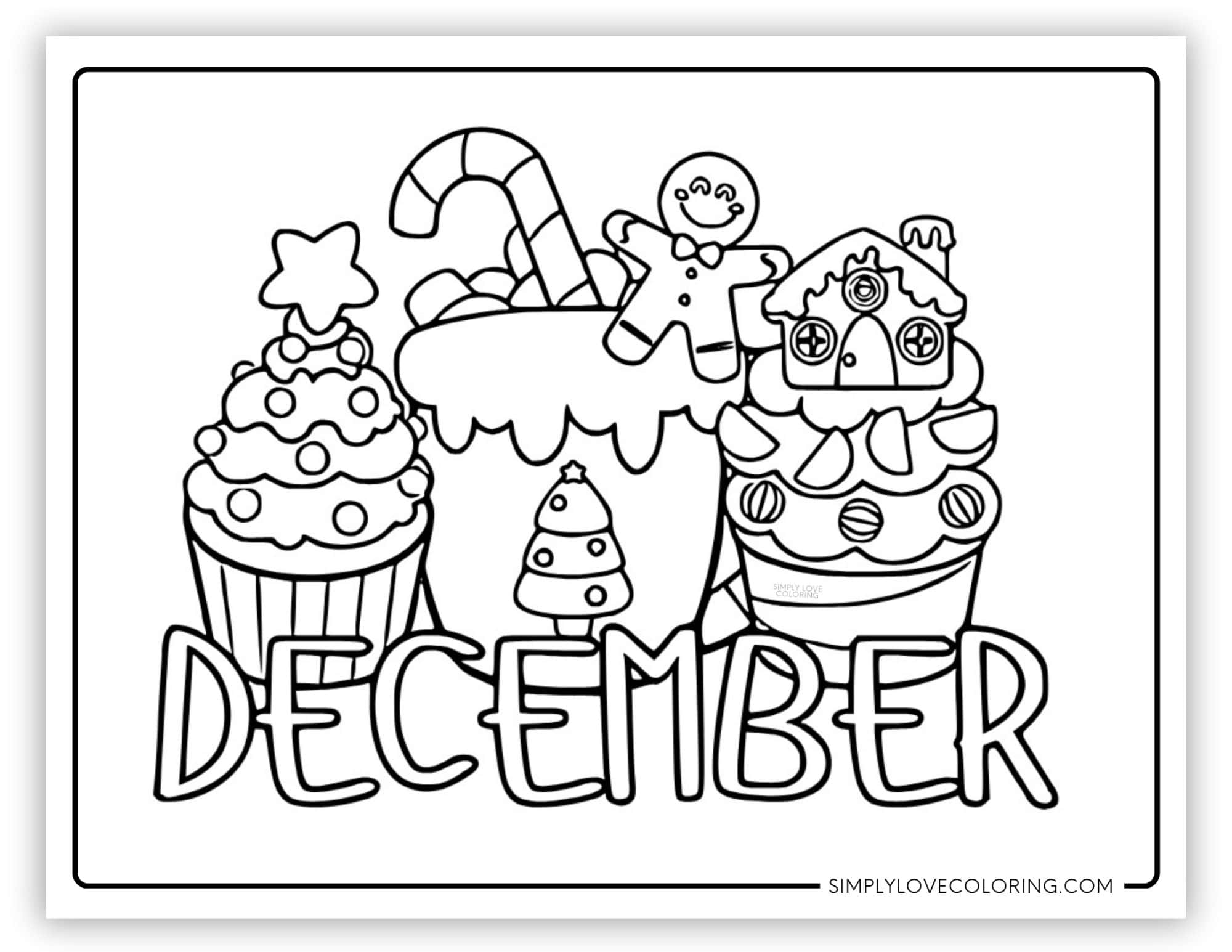 December Coloring Pages (Free PDF Printables) - Simply Love Coloring