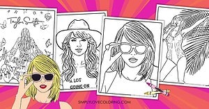 Taylor Swift Coloring Pages (Free PDF Printables) - Simply Love Coloring