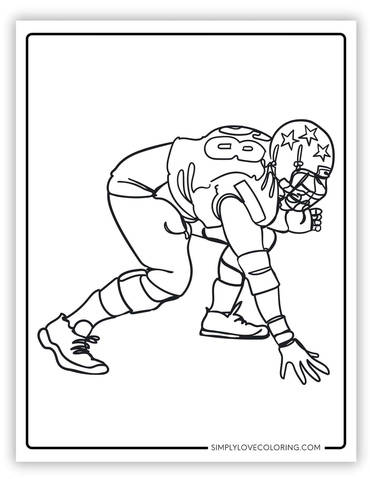 Fun Football Coloring Pages (Free PDF Printables) - Simply Love Coloring