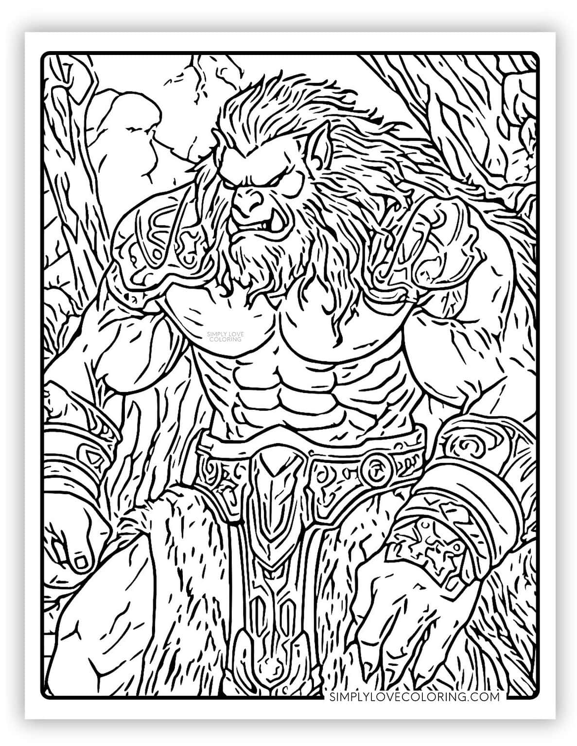 Werewolf Coloring Pages (Free PDF Printables) - Simply Love Coloring