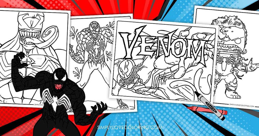 Venom Coloring Pages (Free PDF Printables) - Simply Love Coloring