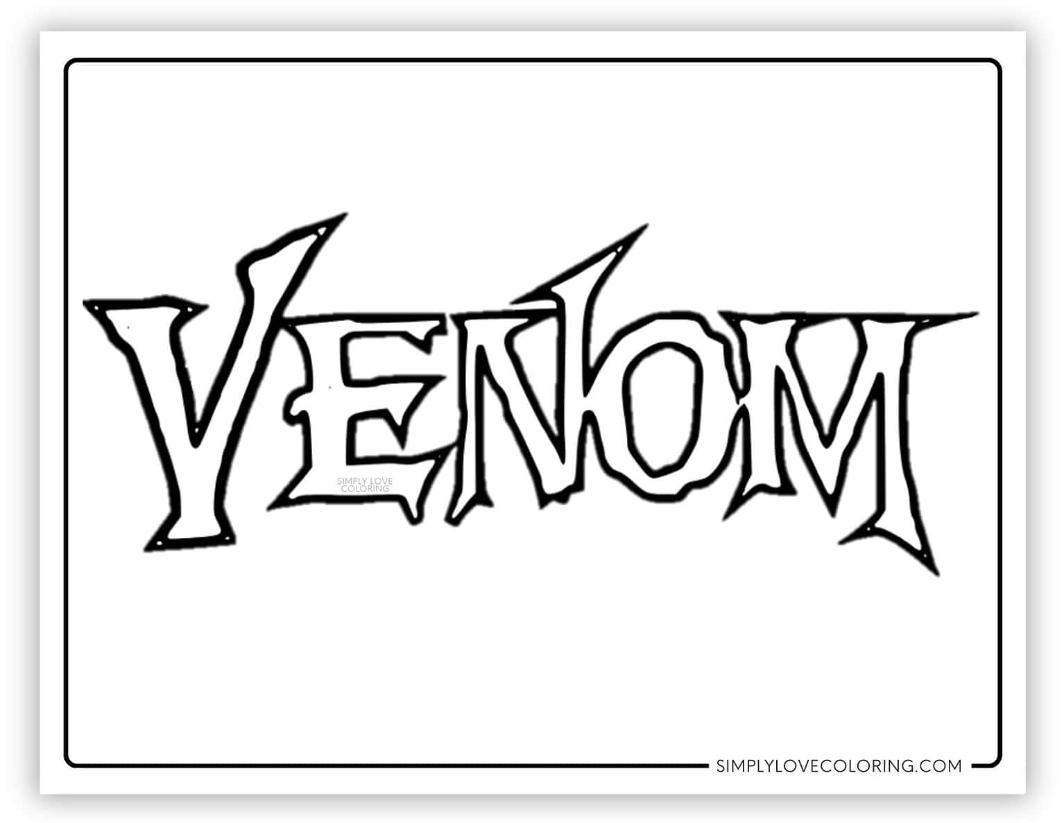 Venom Coloring Pages (Free PDF Printables) - Simply Love Coloring