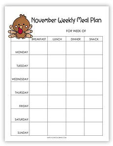 November Planner Printables (Free PDF Downloads) - Simply Love Coloring