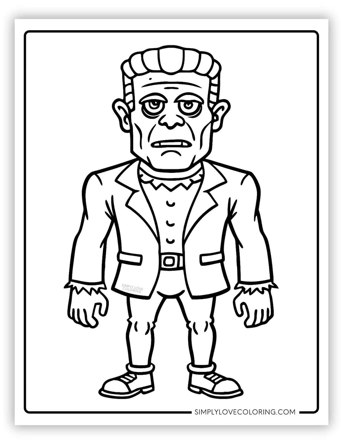 Frankenstein Coloring Pages (Free PDF Printables) - Simply Love Coloring