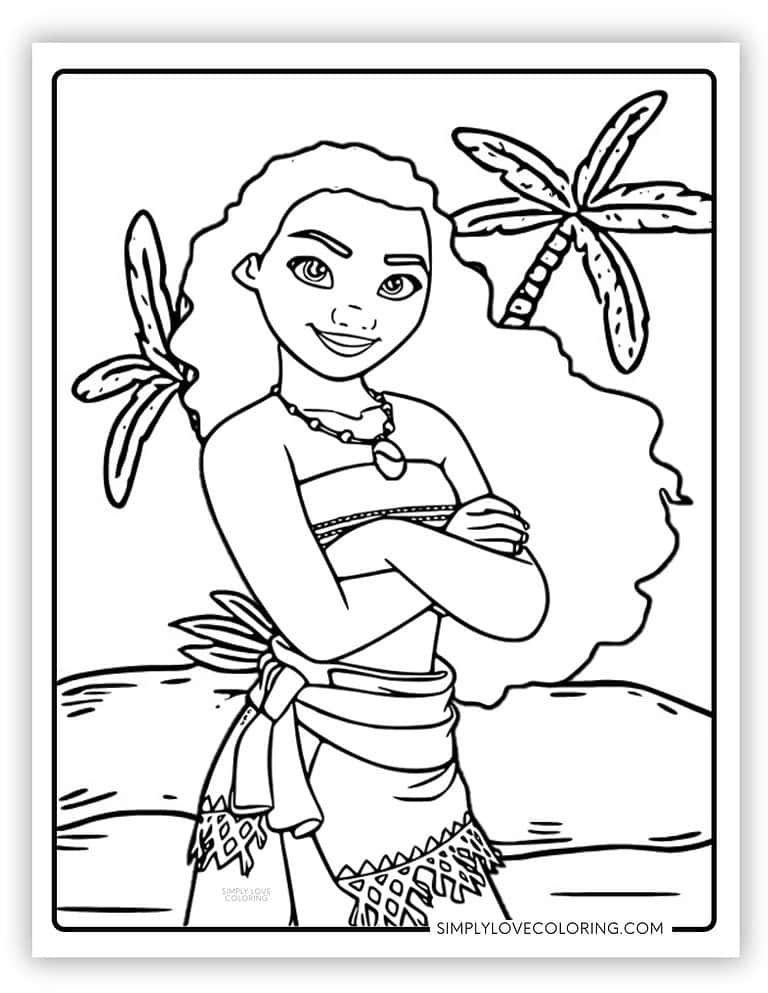 Moana Coloring Pages (Free PDF Printables) - Simply Love Coloring