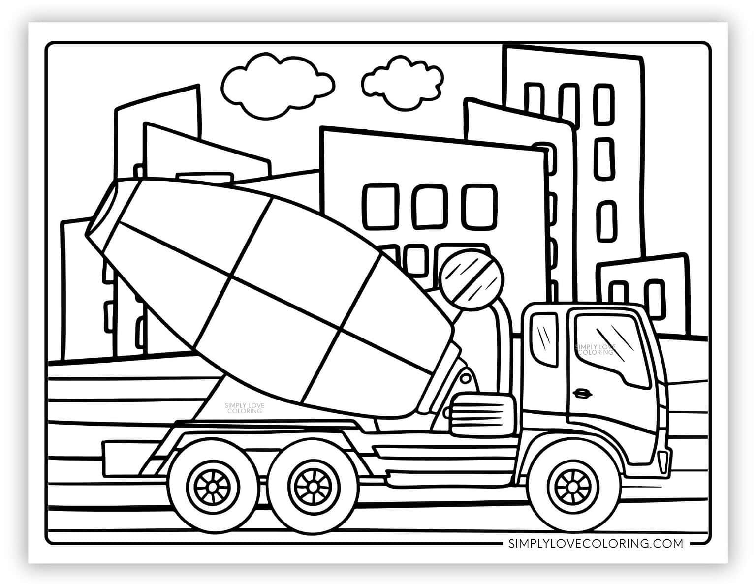 Truck Coloring Pages (Free PDF Printables) - Simply Love Coloring