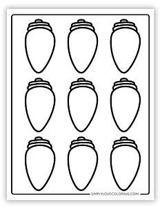 Christmas Lights Templates (Free PDF Printables) - Simply Love Coloring