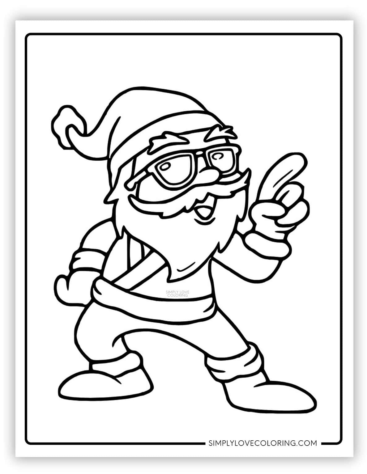 Santa Claus Coloring Pages (Free PDF Printables) - Simply Love Coloring