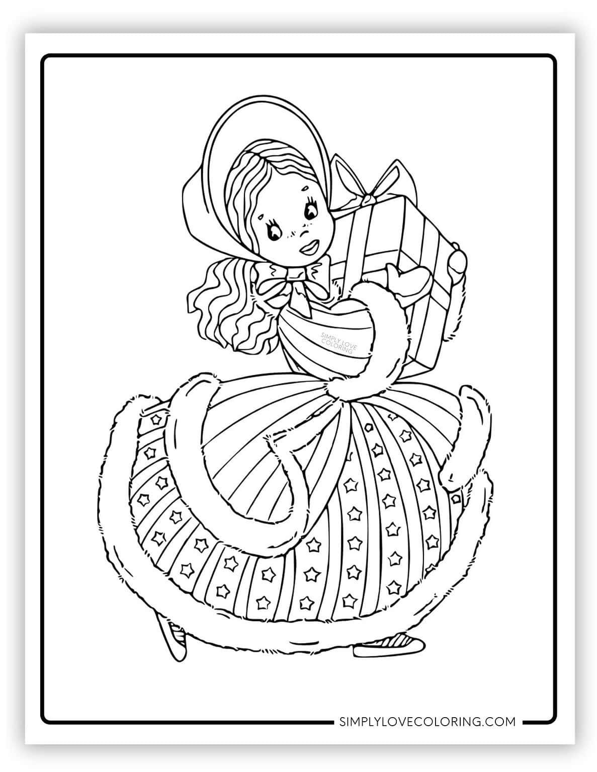 Vintage Christmas Coloring Pages (Free PDF Printables) - Simply Love ...