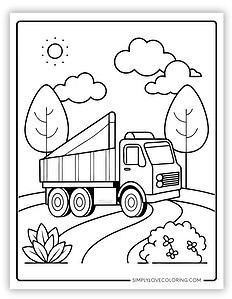 Truck Coloring Pages (Free PDF Printables) - Simply Love Coloring