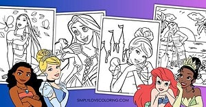 Disney Princess Coloring Pages (Free PDF Printables) - Simply Love Coloring