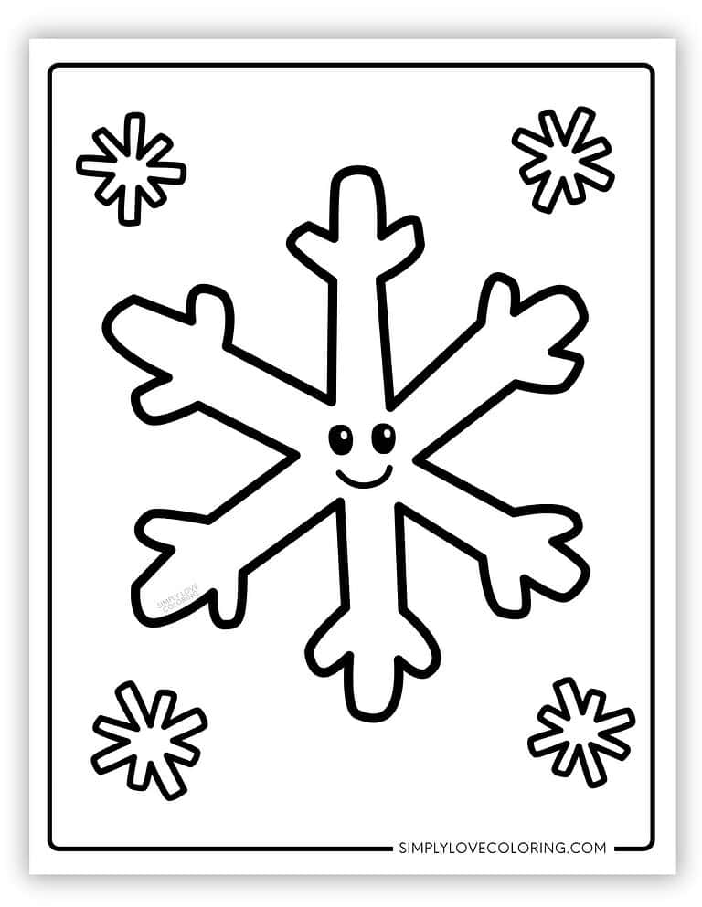 Snowflake Coloring Pages (Free PDF Printables) - Simply Love Coloring