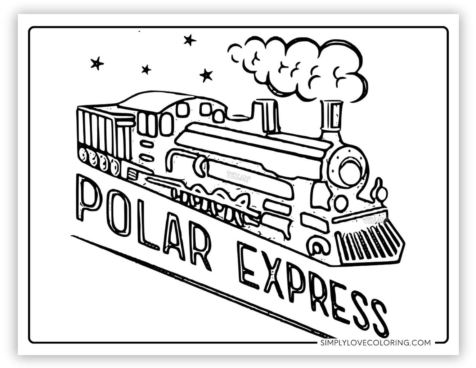 Polar Express Coloring Pages (Free PDF Printables) - Simply Love Coloring
