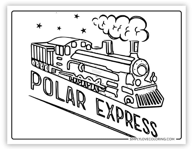 Polar Express Coloring Pages (Free PDF Printables) - Simply Love Coloring