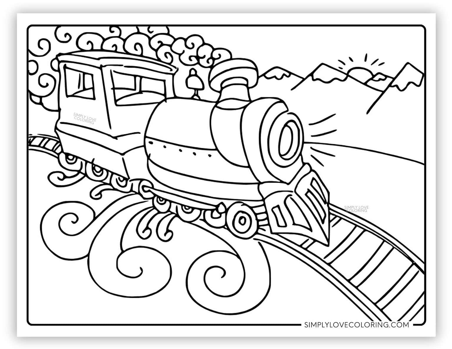 Polar Express Coloring Pages (Free PDF Printables) - Simply Love Coloring