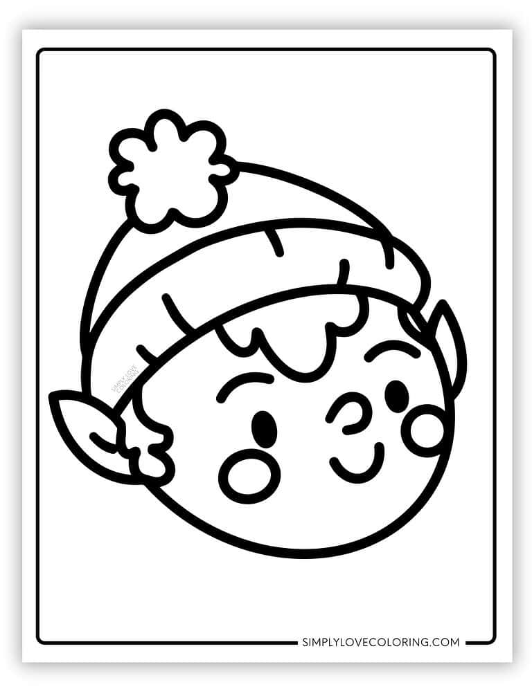 Elf Coloring Pages (Free PDF Printables) - Simply Love Coloring
