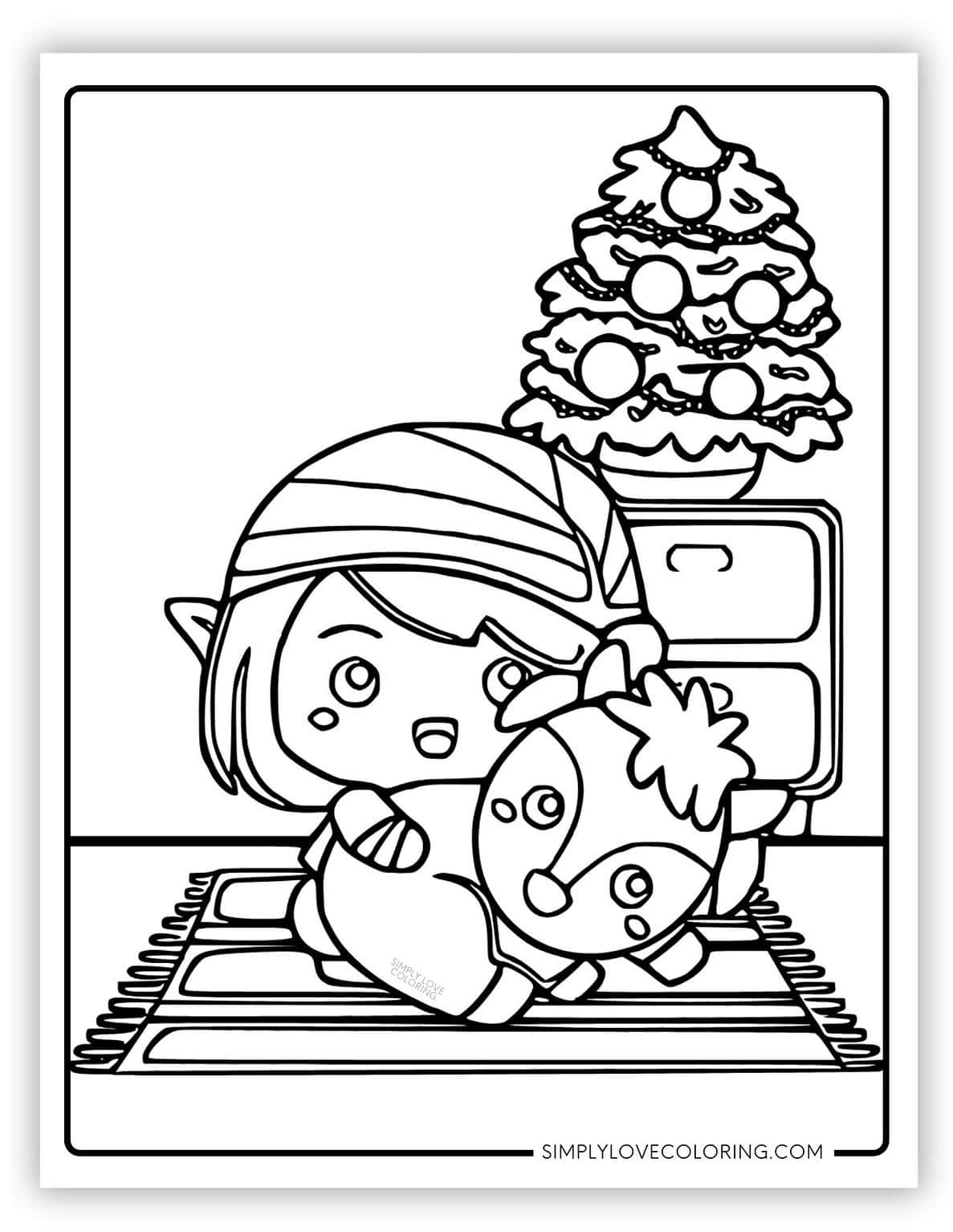 Elf Coloring Pages (Free PDF Printables) - Simply Love Coloring