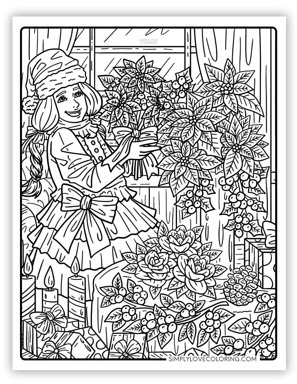 Christmas Coloring Pages for Adults (Free PDF Printables) - Simply Love ...
