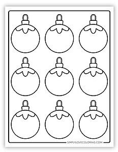 Christmas Lights Templates (Free PDF Printables) - Simply Love Coloring