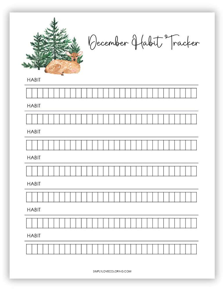 December Planner Printables (Free PDF Downloads) - Simply Love Coloring