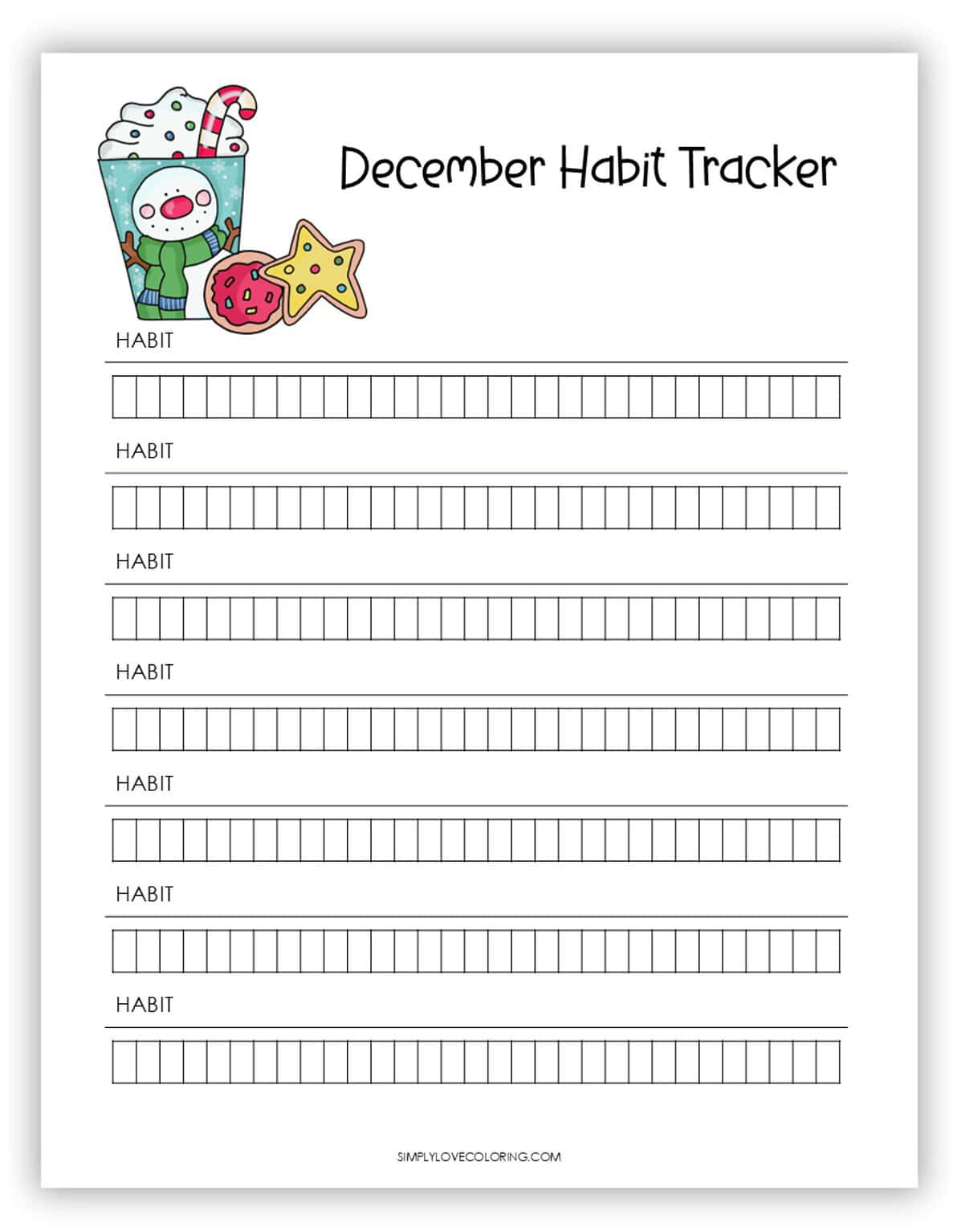 December Planner Printables (Free PDF Downloads) - Simply Love Coloring