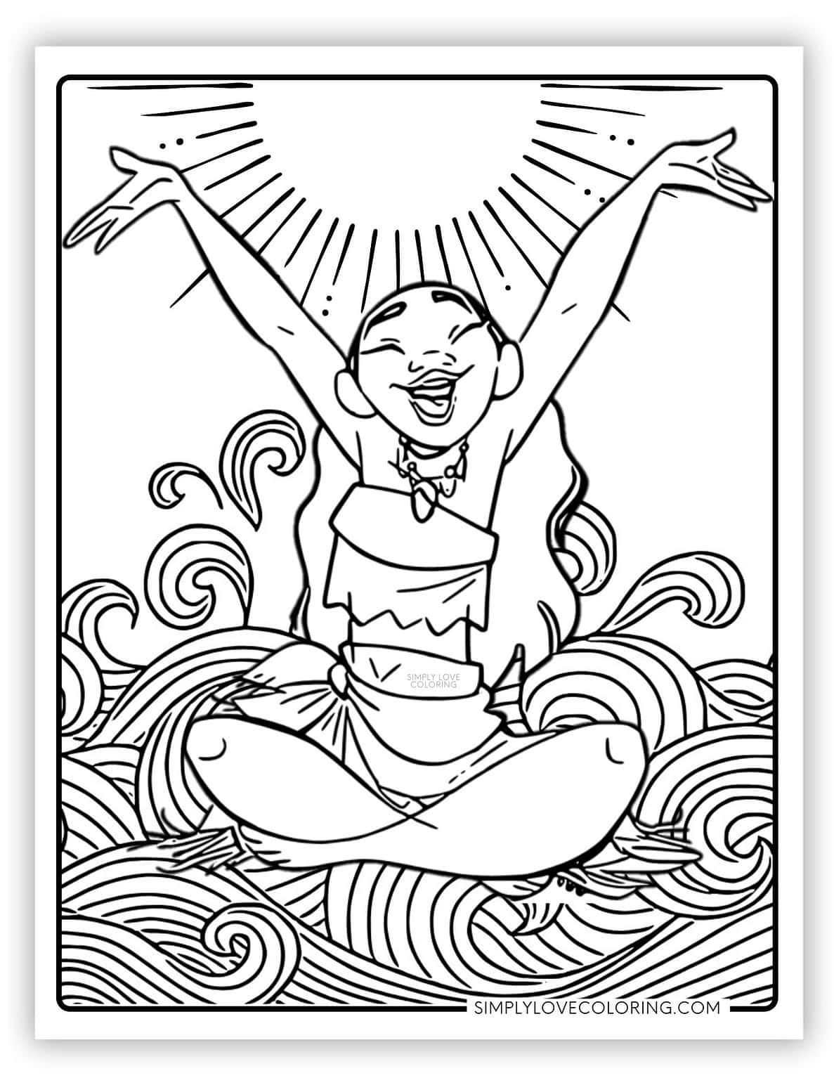 Moana Coloring Pages (Free PDF Printables) - Simply Love Coloring