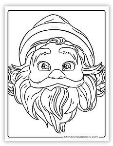 Santa Claus Coloring Pages (Free PDF Printables) - Simply Love Coloring