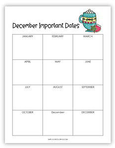 December Planner Printables (Free PDF Downloads) - Simply Love Coloring