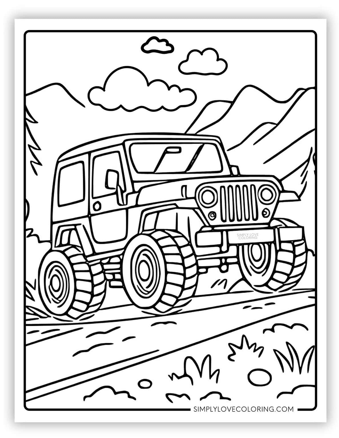 Truck Coloring Pages (Free PDF Printables) - Simply Love Coloring