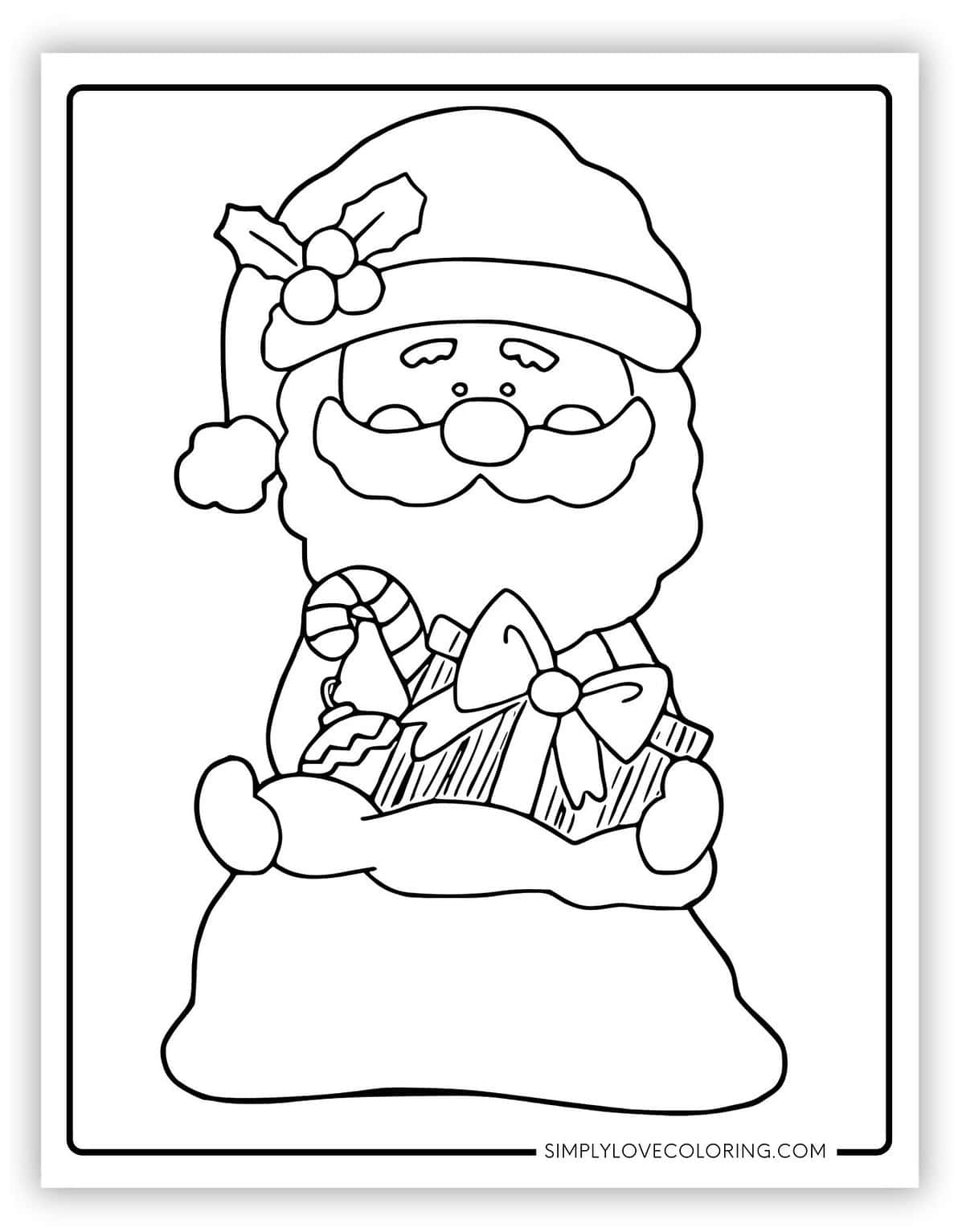 Santa Templates (Free PDF Printables) - Simply Love Coloring