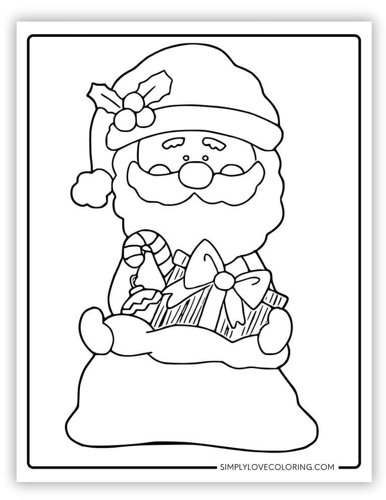 Santa Templates (Free PDF Printables) - Simply Love Coloring