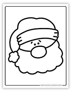 Santa Templates (Free PDF Printables) - Simply Love Coloring