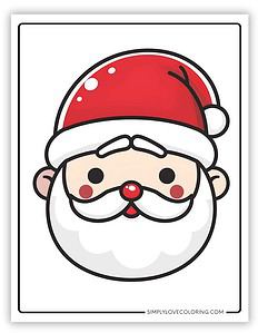 Santa Templates (Free PDF Printables) - Simply Love Coloring