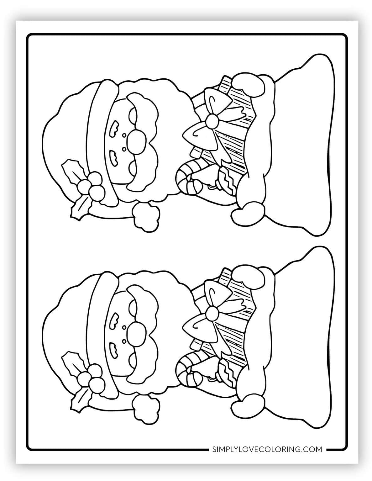 Santa Templates (Free PDF Printables) - Simply Love Coloring