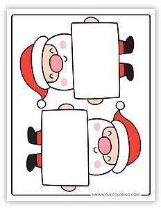 Santa Templates (Free PDF Printables) - Simply Love Coloring