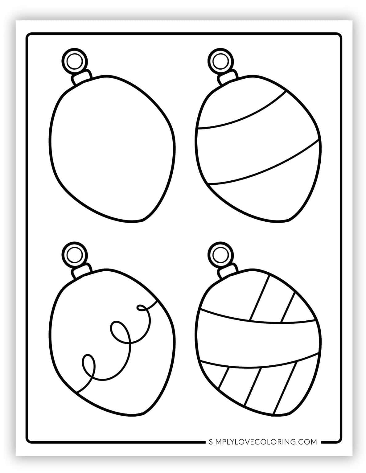 Christmas Lights Templates (Free PDF Printables) - Simply Love Coloring