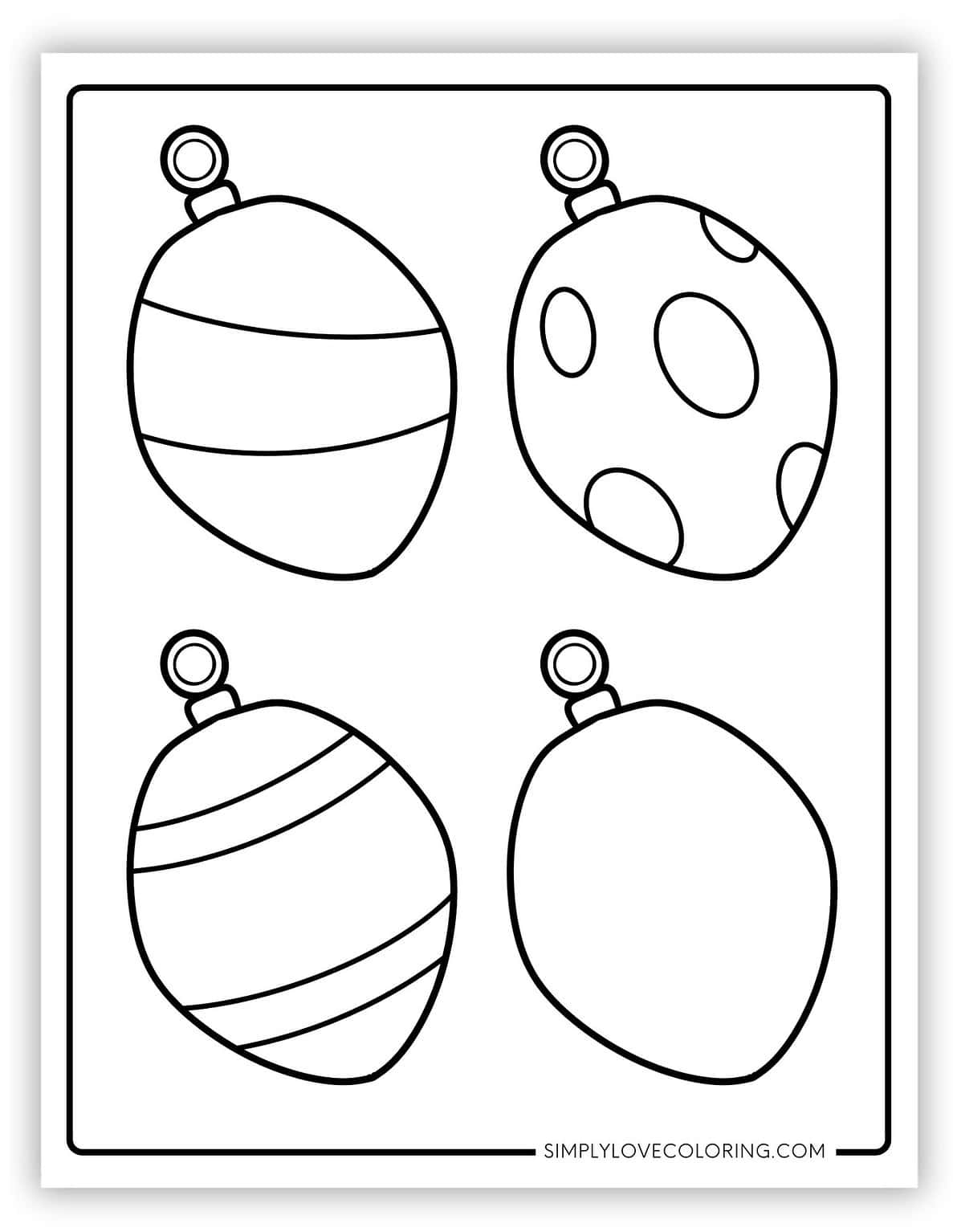 Christmas Lights Templates (Free PDF Printables) - Simply Love Coloring