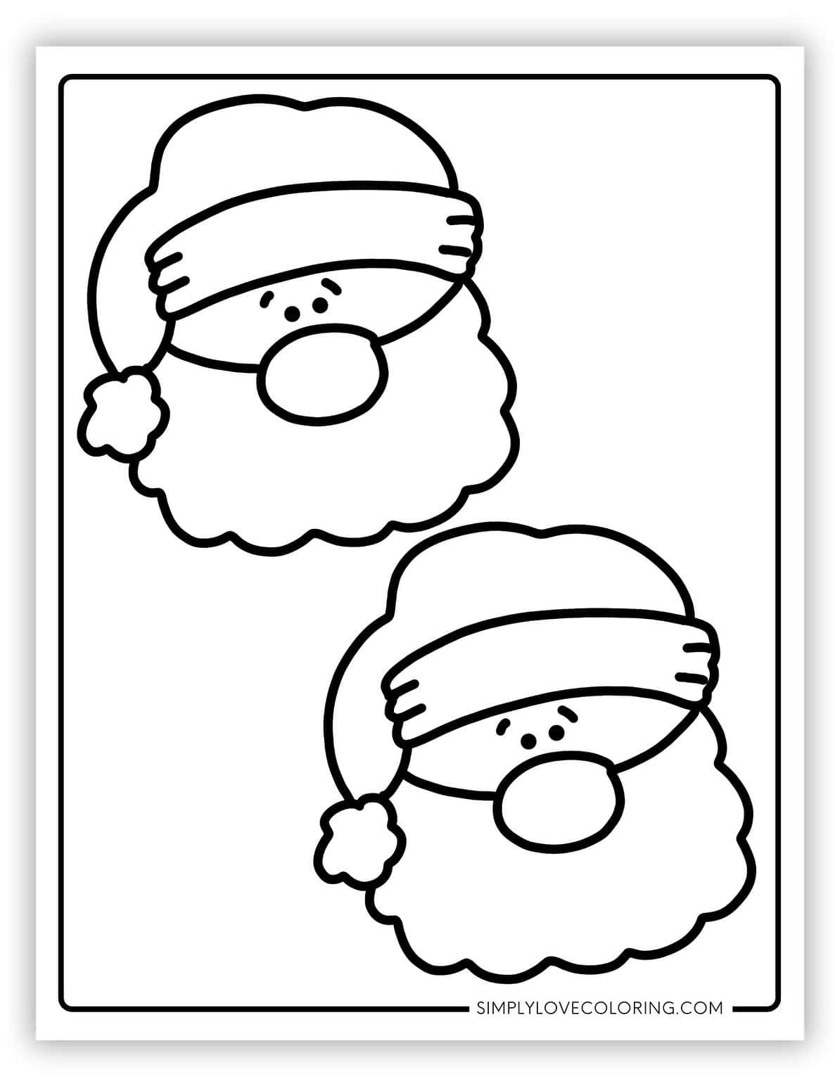 Santa Templates (Free PDF Printables) - Simply Love Coloring