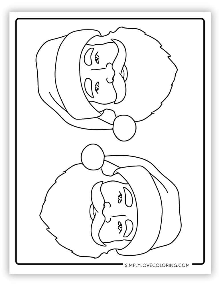 Santa Templates (Free PDF Printables) - Simply Love Coloring