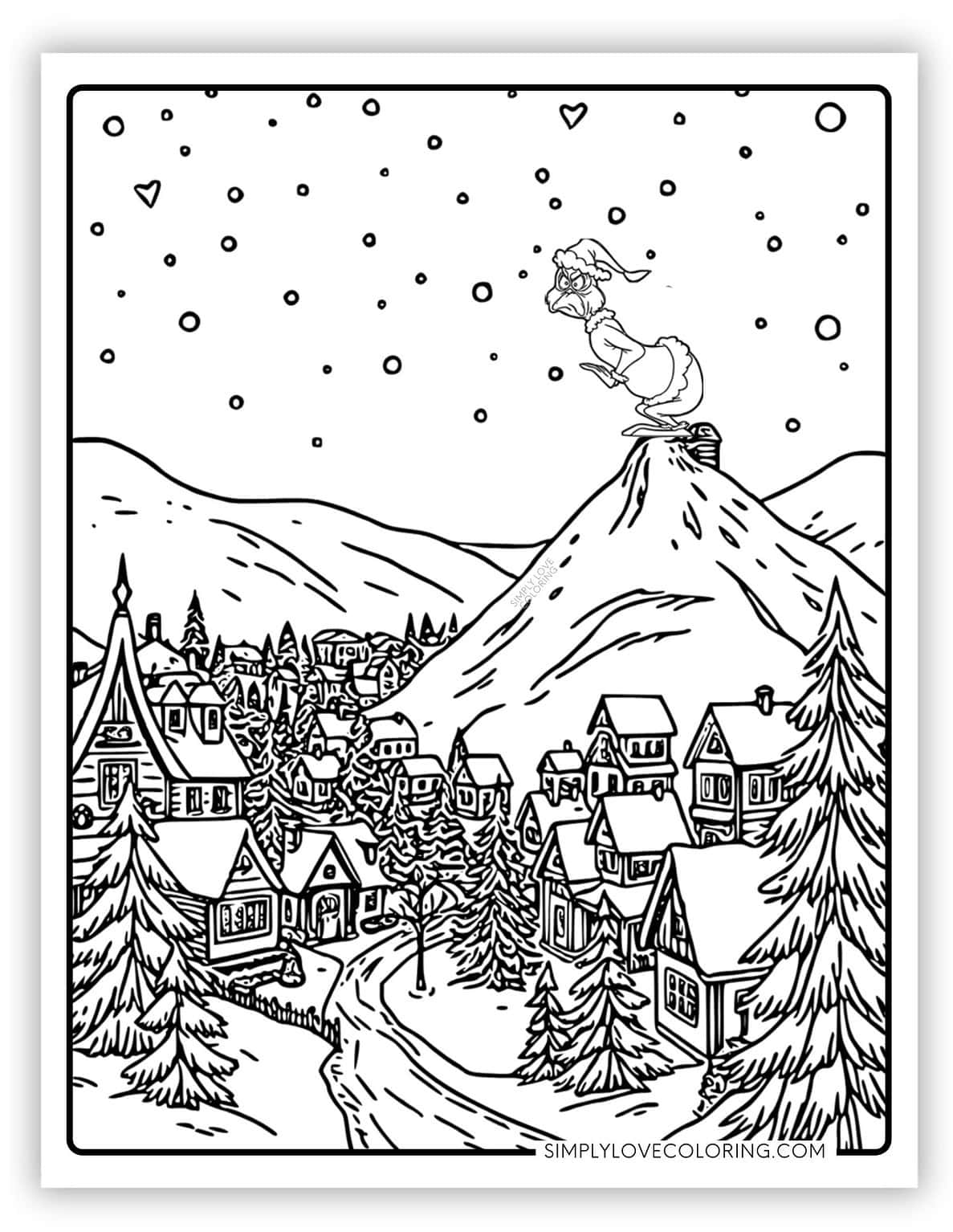 Grinch Coloring Pages (Free PDF Printables) - Simply Love Coloring