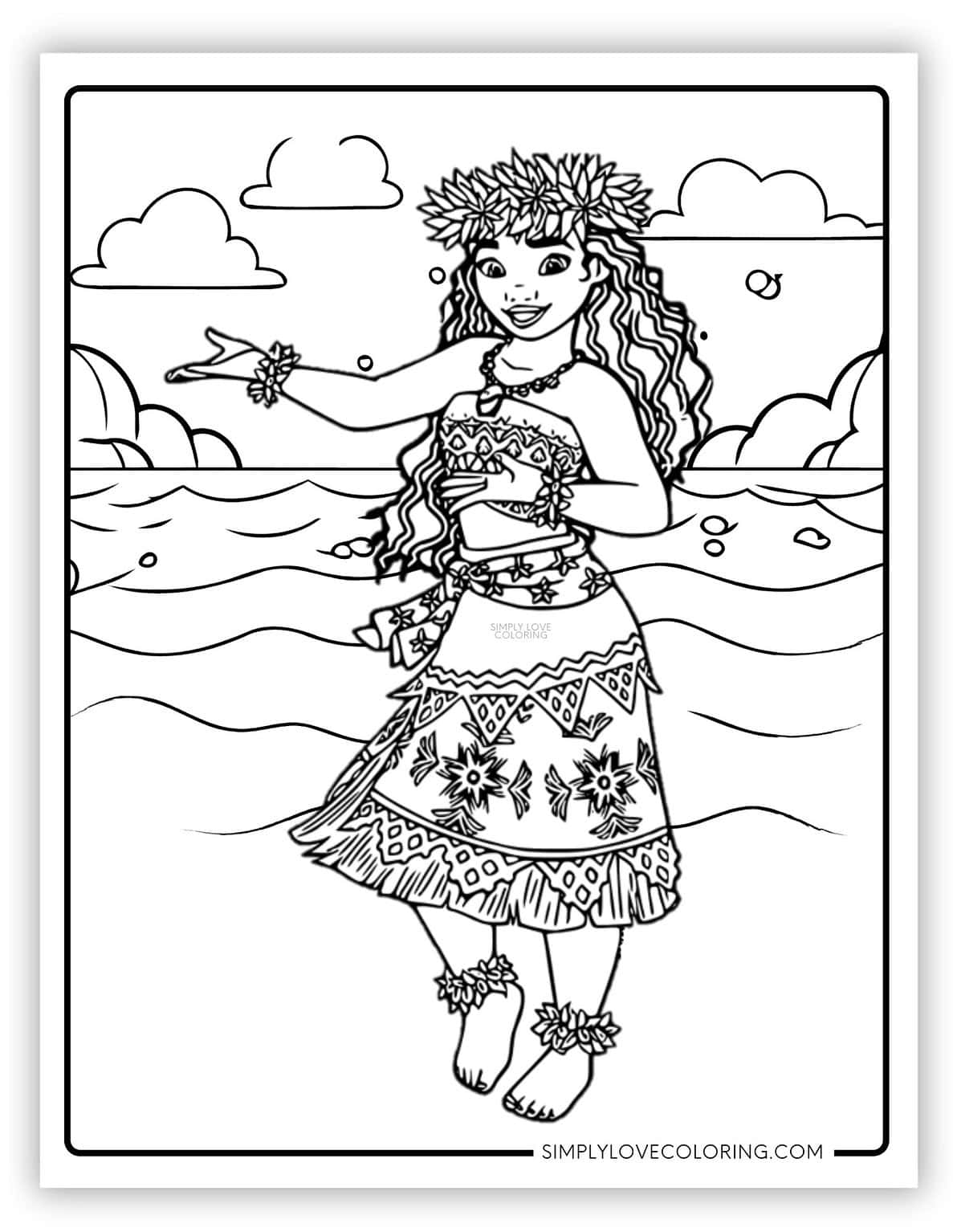 Moana Coloring Pages (Free PDF Printables) - Simply Love Coloring