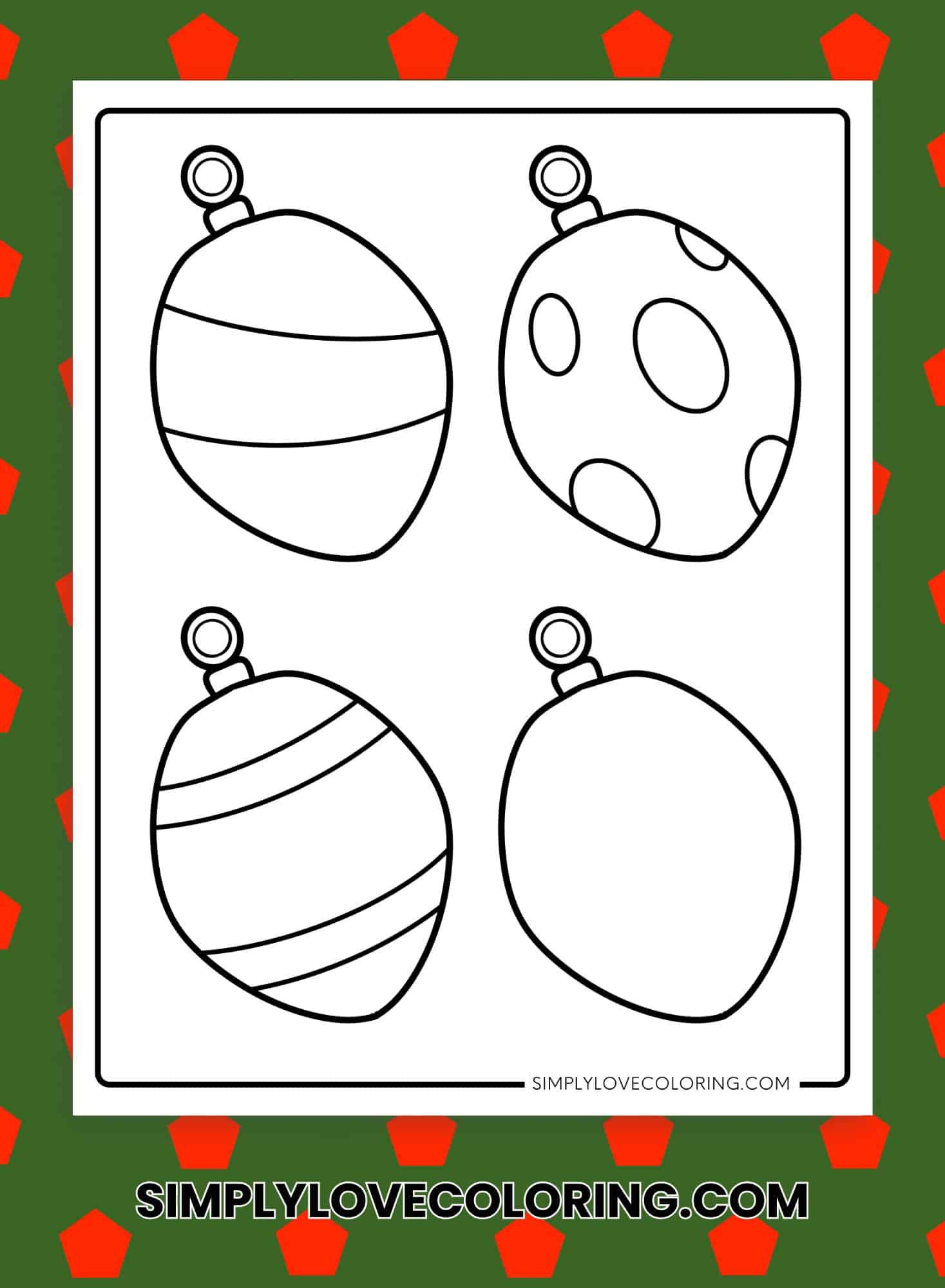 Christmas Lights Templates (Free PDF Printables) - Simply Love Coloring