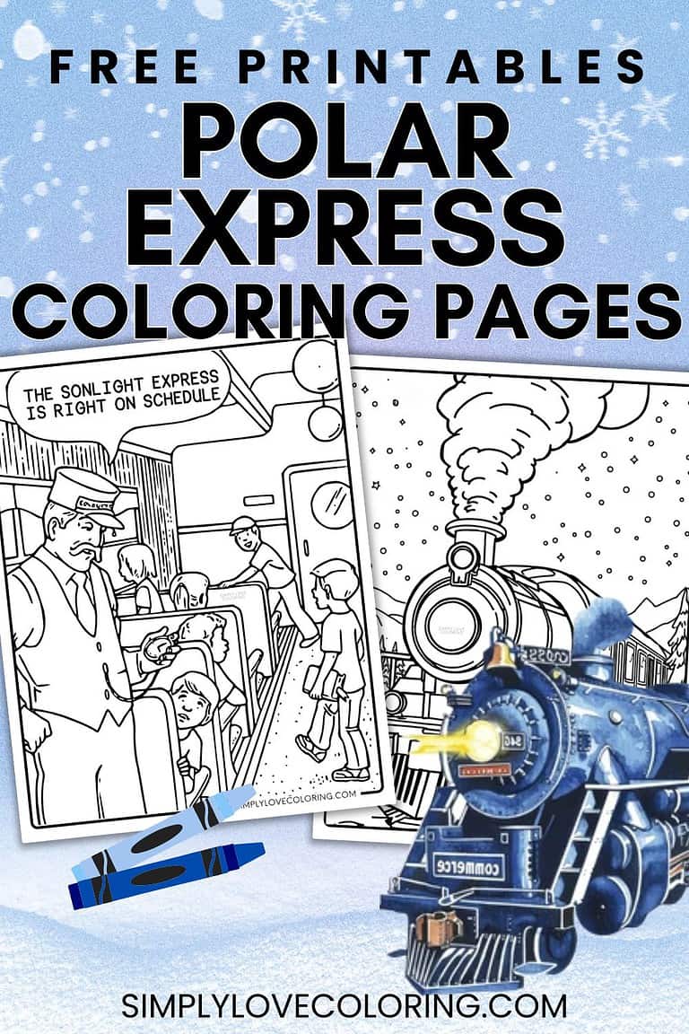 Polar Express Coloring Pages (Free PDF Printables) - Simply Love Coloring
