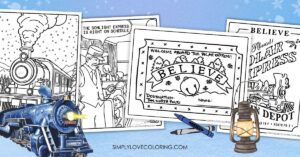 Polar Express Coloring Pages (Free PDF Printables) - Simply Love Coloring