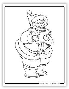 Vintage Christmas Coloring Pages (Free PDF Printables) - Simply Love ...