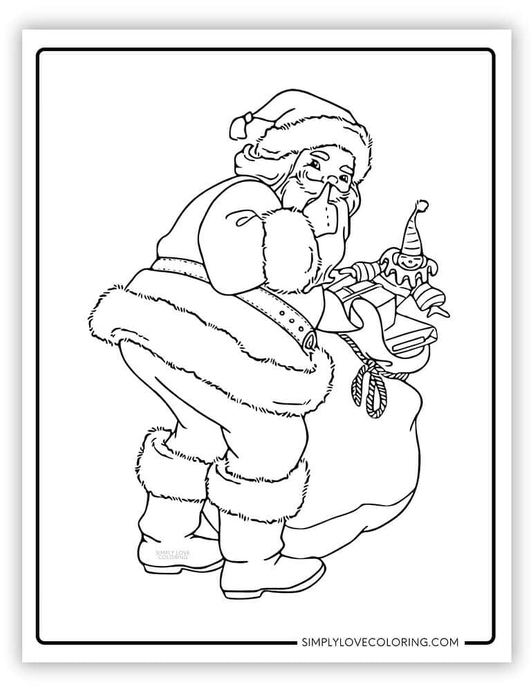 Vintage Christmas Coloring Pages (Free PDF Printables) - Simply Love ...