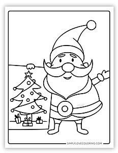 Santa Claus Coloring Pages (Free PDF Printables) - Simply Love Coloring
