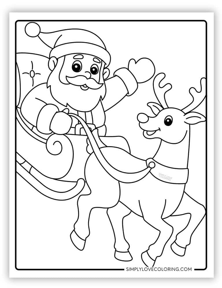 Santa Claus Coloring Pages (Free PDF Printables) - Simply Love Coloring