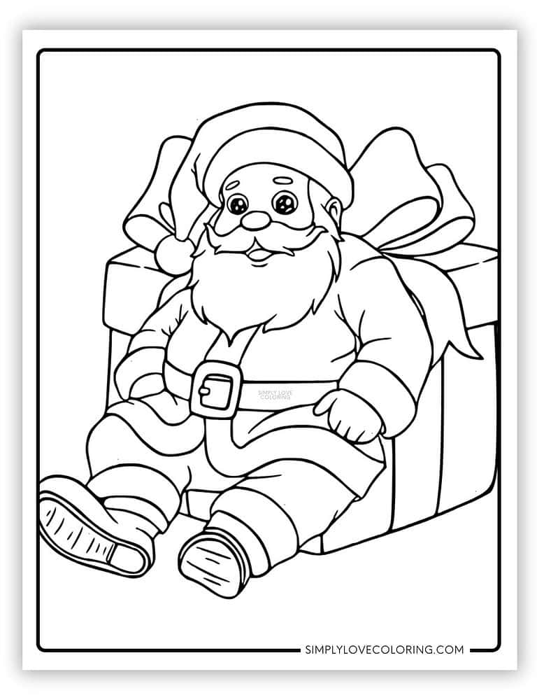 Santa Claus Coloring Pages (Free PDF Printables) - Simply Love Coloring