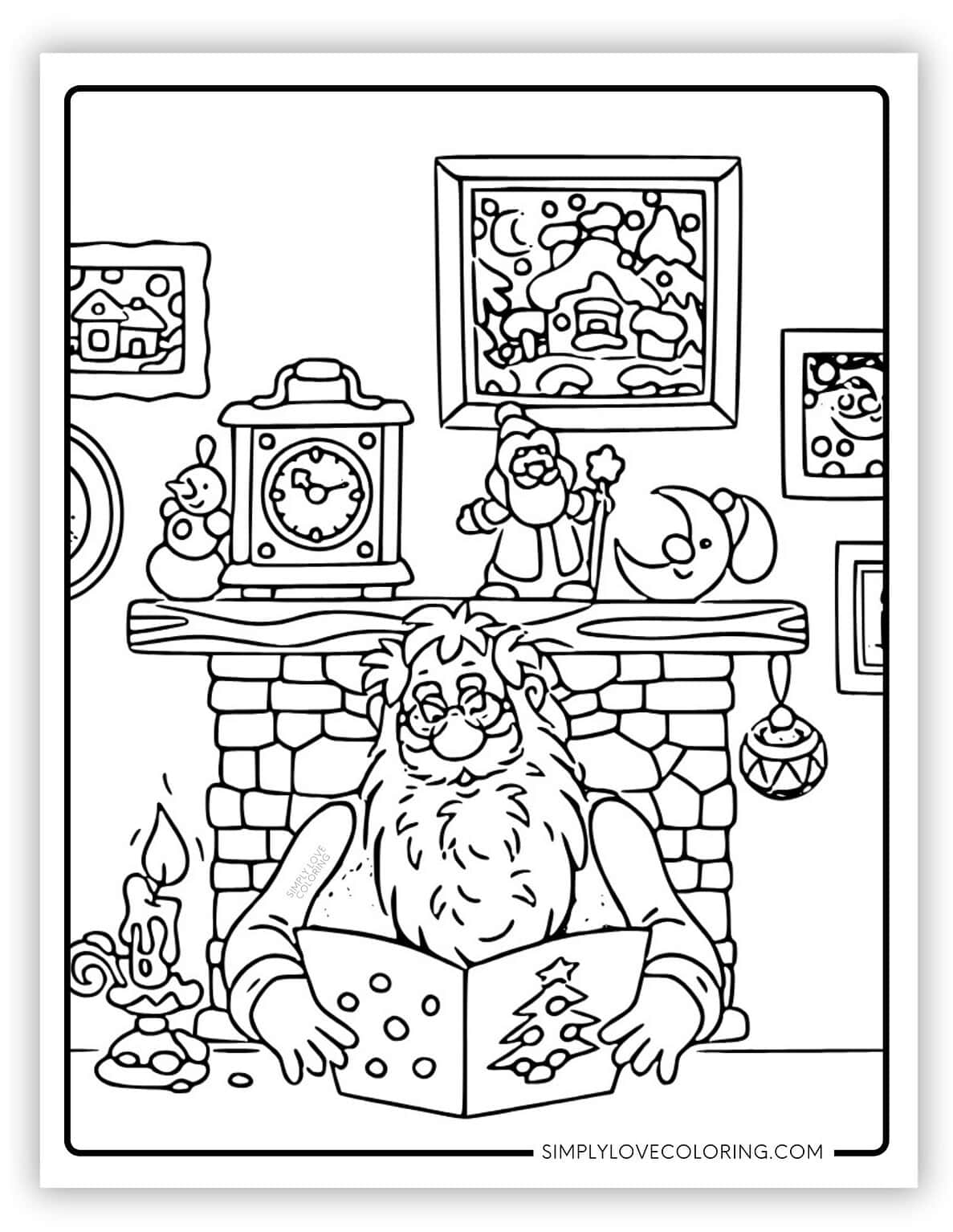 Santa Claus Coloring Pages (Free PDF Printables) - Simply Love Coloring